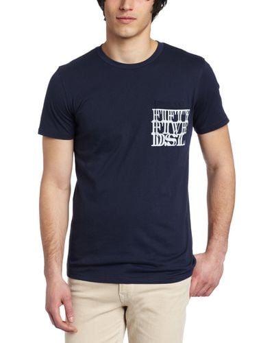 Blue DIESEL T-shirts for Men | Lyst