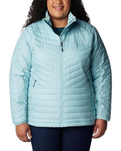 Powder Blue Jackets for Women | Lyst