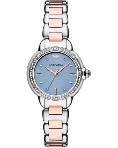 Blue Emporio Armani Watches for Women | Lyst