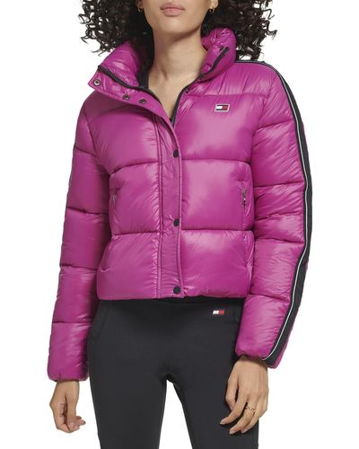 Purple Tommy Hilfiger Jackets For Women Lyst