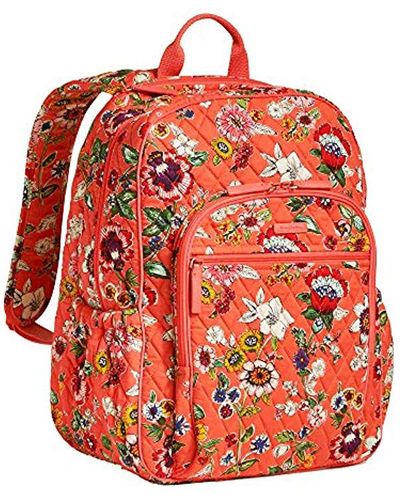 Orange Vera Bradley Backpacks for Women | Lyst