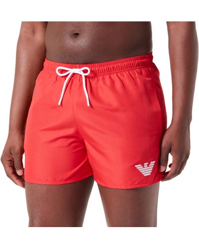 Red Emporio Armani Clothing for Men | Lyst