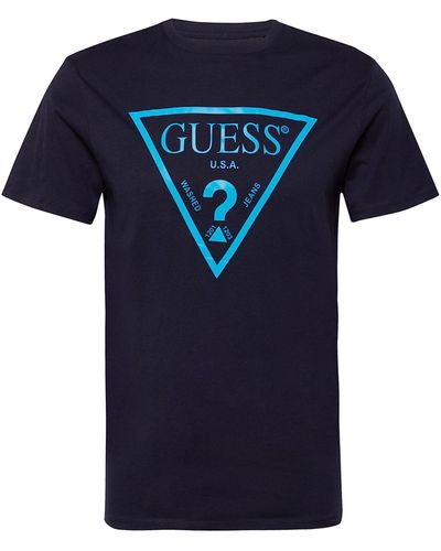 Blue Guess T-shirts for Men | Lyst