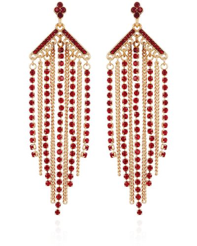 Red Guess Earrings and ear cuffs for Women | Lyst