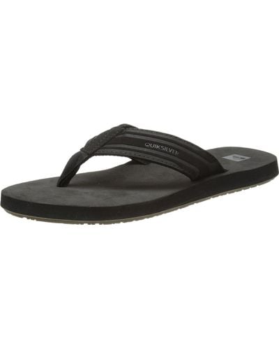 Black Quiksilver Sandals, slides and flip flops for Men | Lyst