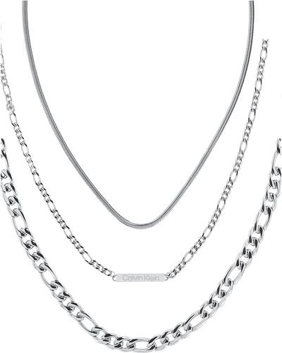 Metallic Calvin Klein Necklaces for Women | Lyst