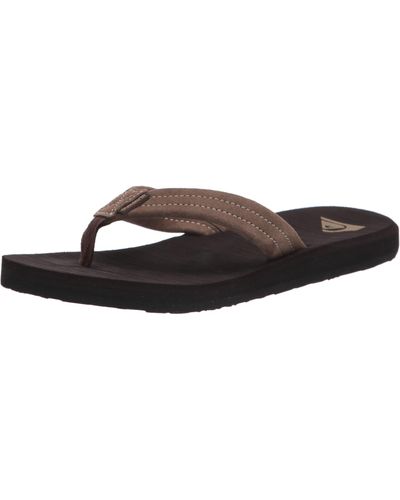 Black Quiksilver Sandals, slides and flip flops for Men | Lyst