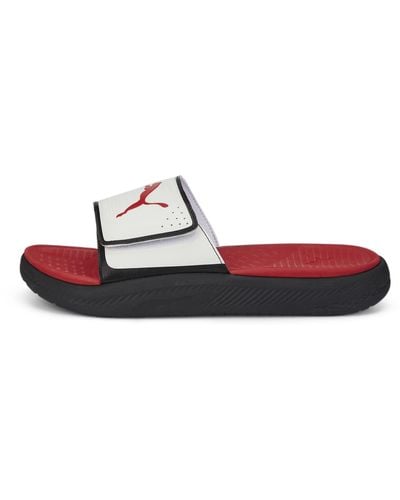 Red PUMA Sandals, slides and flip flops for Men | Lyst