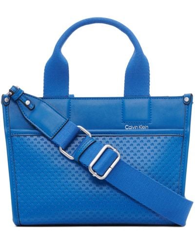 Blue Calvin Klein Satchel bags and purses for Women | Lyst