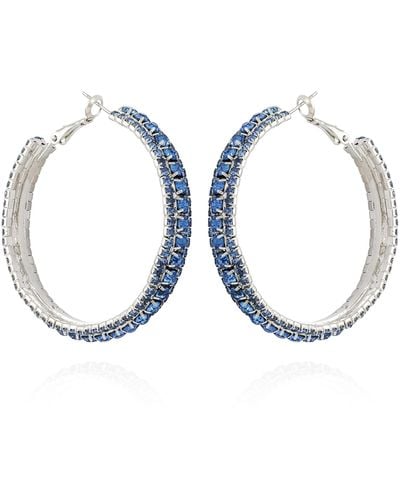 Blue Guess Earrings and ear cuffs for Women | Lyst