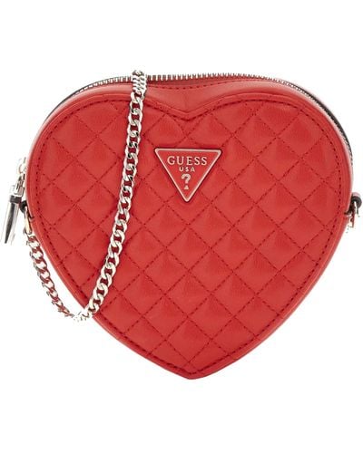 Red Guess Shoulder bags for Women | Lyst