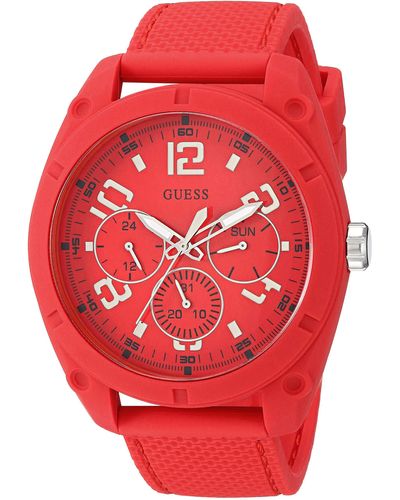 Red Guess Watches for Men | Lyst