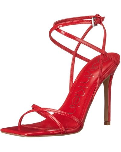Red Calvin Klein Shoes for Women | Lyst