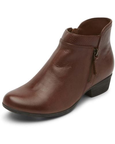 Brown Rockport Boots for Women | Lyst