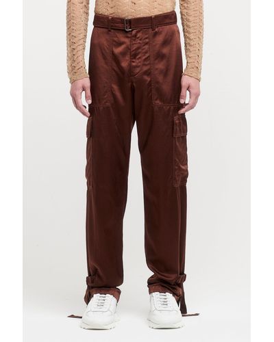 Red Dries Van Noten Pants for Men | Lyst