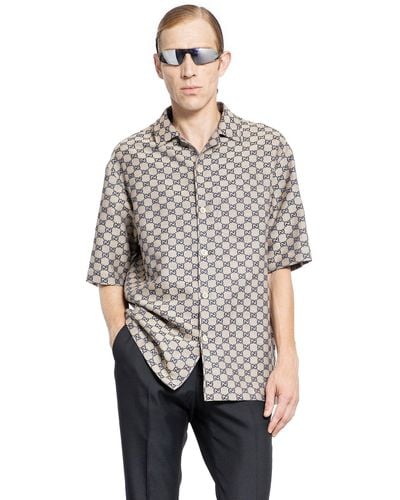 Gray Gucci Shirts for Men | Lyst