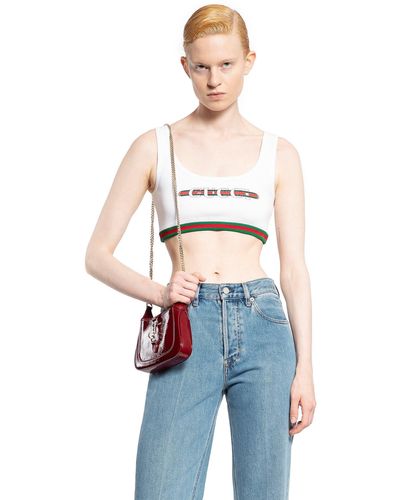 Gucci Ribbed Tops for Women | Lyst