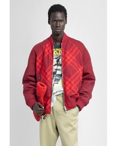 Red Burberry Jackets for Men | Lyst UK