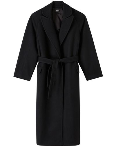 Black A.P.C. Coats for Women | Lyst