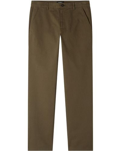 Green A.P.C. Pants for Men | Lyst