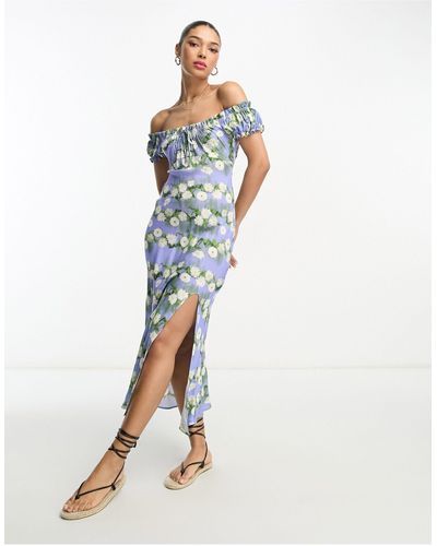 Blue Milkmaid Dresses for Women - Up to 60% off | Lyst