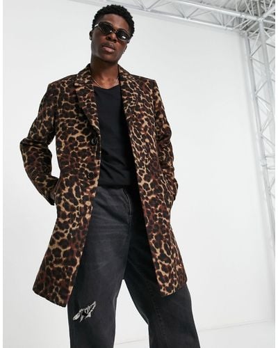 Black TOPMAN Coats for Men | Lyst