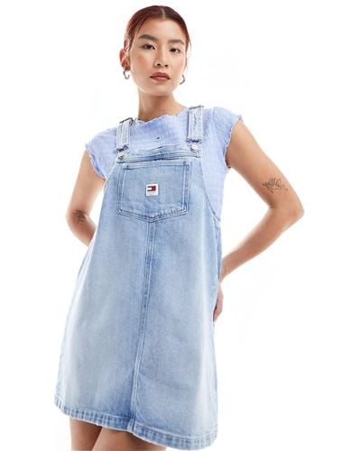 Blue Denim Pinafore Dresses for Women - Up to 70% off | Lyst