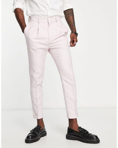 Pink ASOS Pants, Slacks and Chinos for Men | Lyst