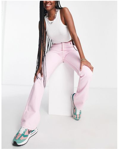 Pink ASOS Jeans for Women | Lyst