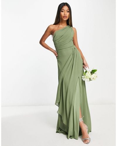Robes Longue Vert Sauge pour femme - Jusqu'à -69 % | Lyst