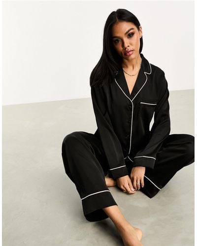 Black ASOS Nightwear and sleepwear for Women | Lyst