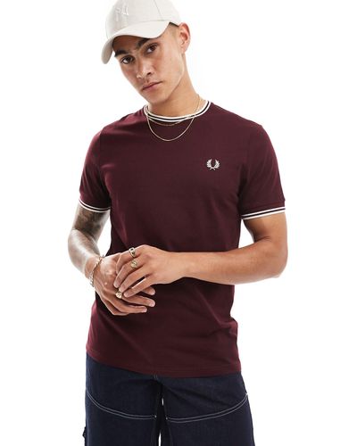 Red Fred Perry T-shirts for Men | Lyst