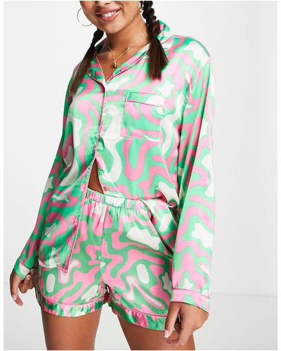 Green Loungeable Nightwear and sleepwear for Women | Lyst