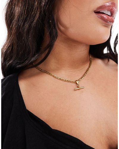 Black ASOS Necklaces for Women | Lyst