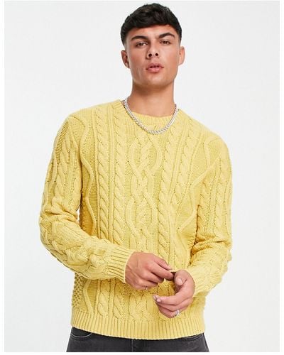 Yellow ASOS Sweaters and knitwear for Men | Lyst