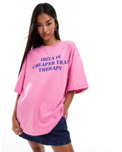 Pink ASOS Tops for Women | Lyst