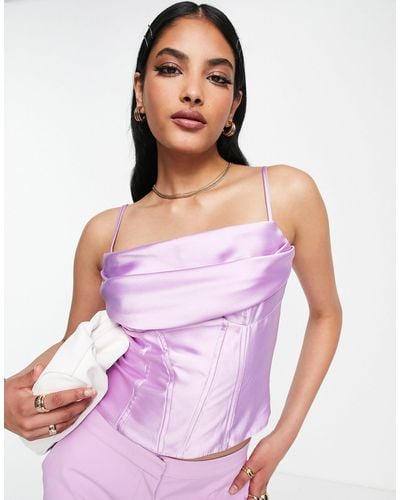 Purple ASOS Tops for Women | Lyst