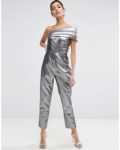 Metallic ASOS Jumpsuits and rompers for Women | Lyst