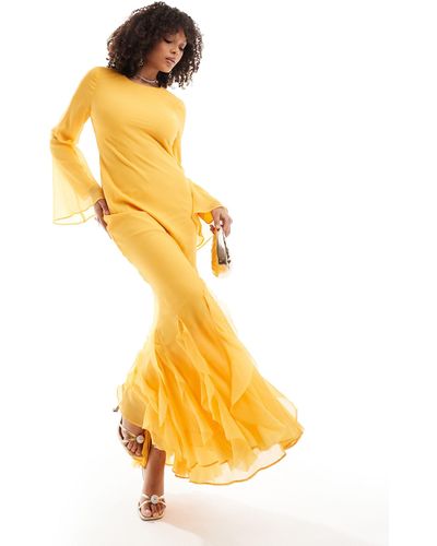 ASOS Ruffle Sleeve Dresses for Women | Lyst