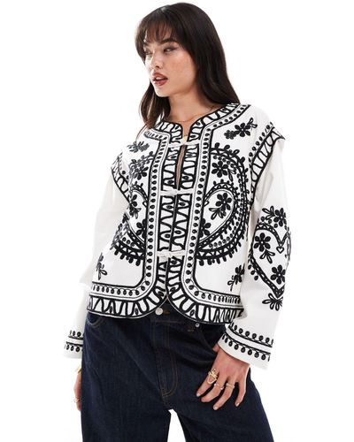 White ASOS Jackets for Women | Lyst