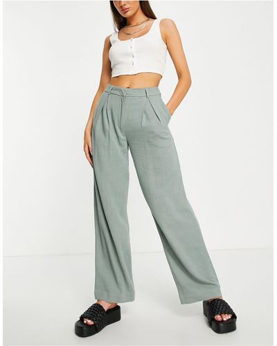Green Weekday Pants for Women | Lyst