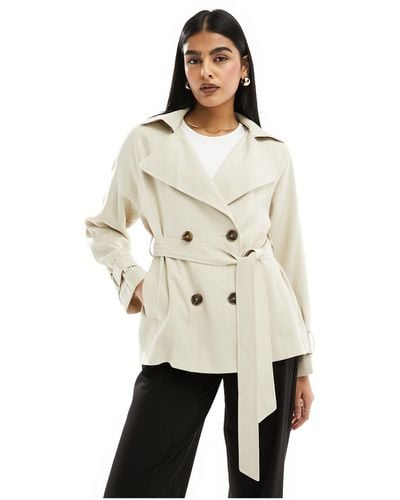 Natural ASOS Coats for Women | Lyst