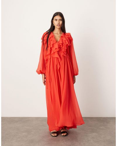 Red ASOS Dresses for Women | Lyst