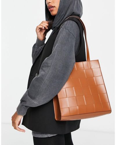 Brown ASOS Tote bags for Women | Lyst