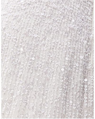 White Sequin Wedding Dress For Women Up To 60 Off Lyst