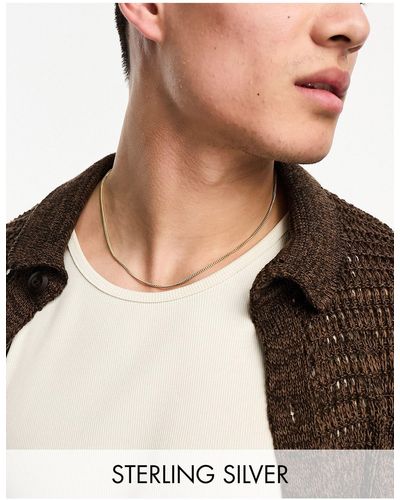 Black ASOS Necklaces for Men | Lyst