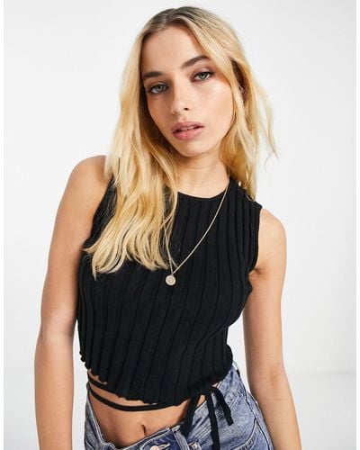 Black Glamorous Tops for Women | Lyst