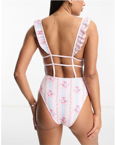 Pink Miss Selfridge Beachwear And Swimwear Outfits For Women Lyst