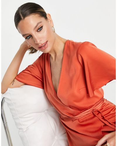 Asos Wrap Midi Dresses for Women - Up to 70% off | Lyst
