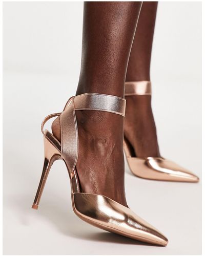 Metallic ASOS Heels for Women | Lyst